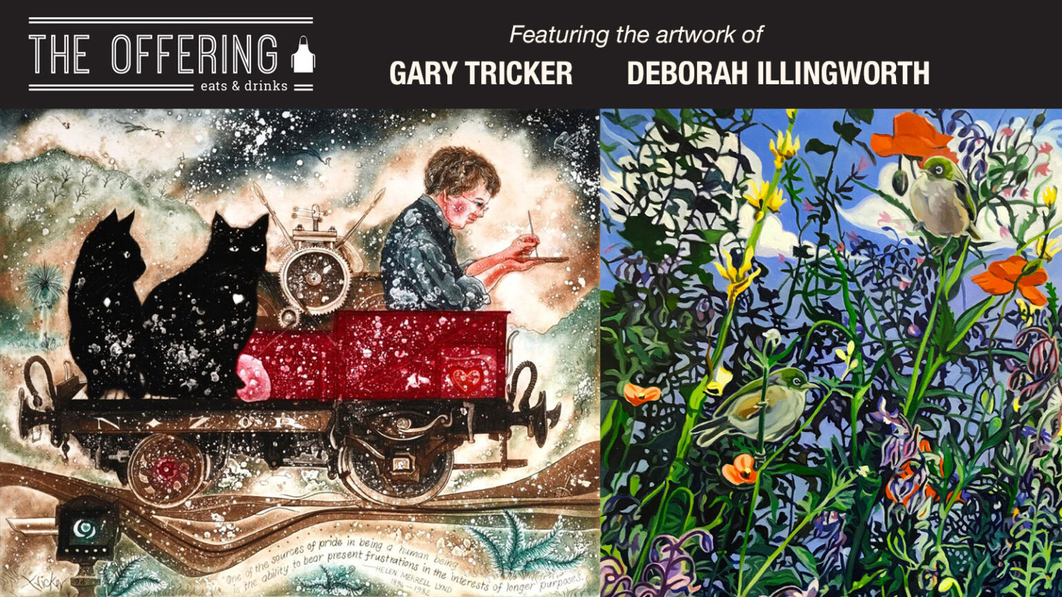 Gary Tricker & Deborah Illingworth Art Display at The Offering cafe ...